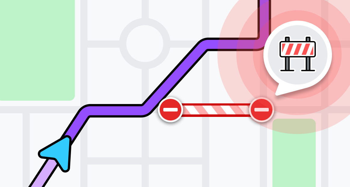 Alerta de tráfico de Waze: cierres y rutas alternativas